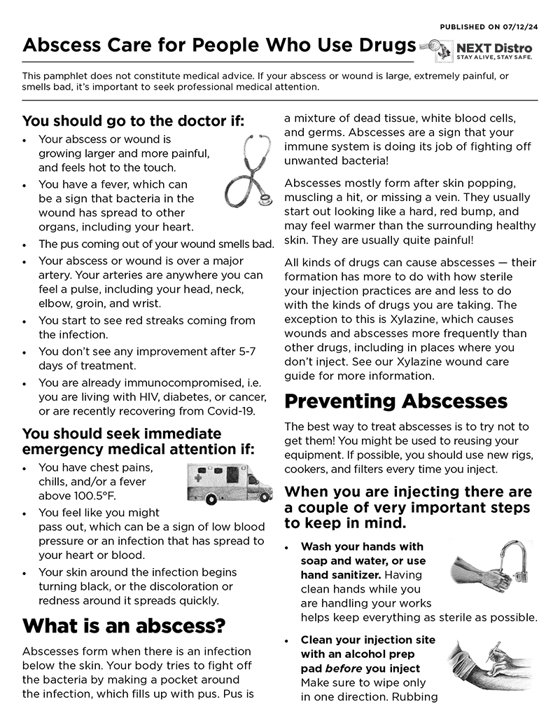 Abscess Care for People Who Use Drugs - SPARK-T / CAADPE Site